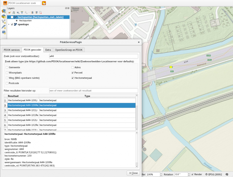 Locatieserver: hectometerpaaltjes en percelen – Blog Nederlandse QGIS ...